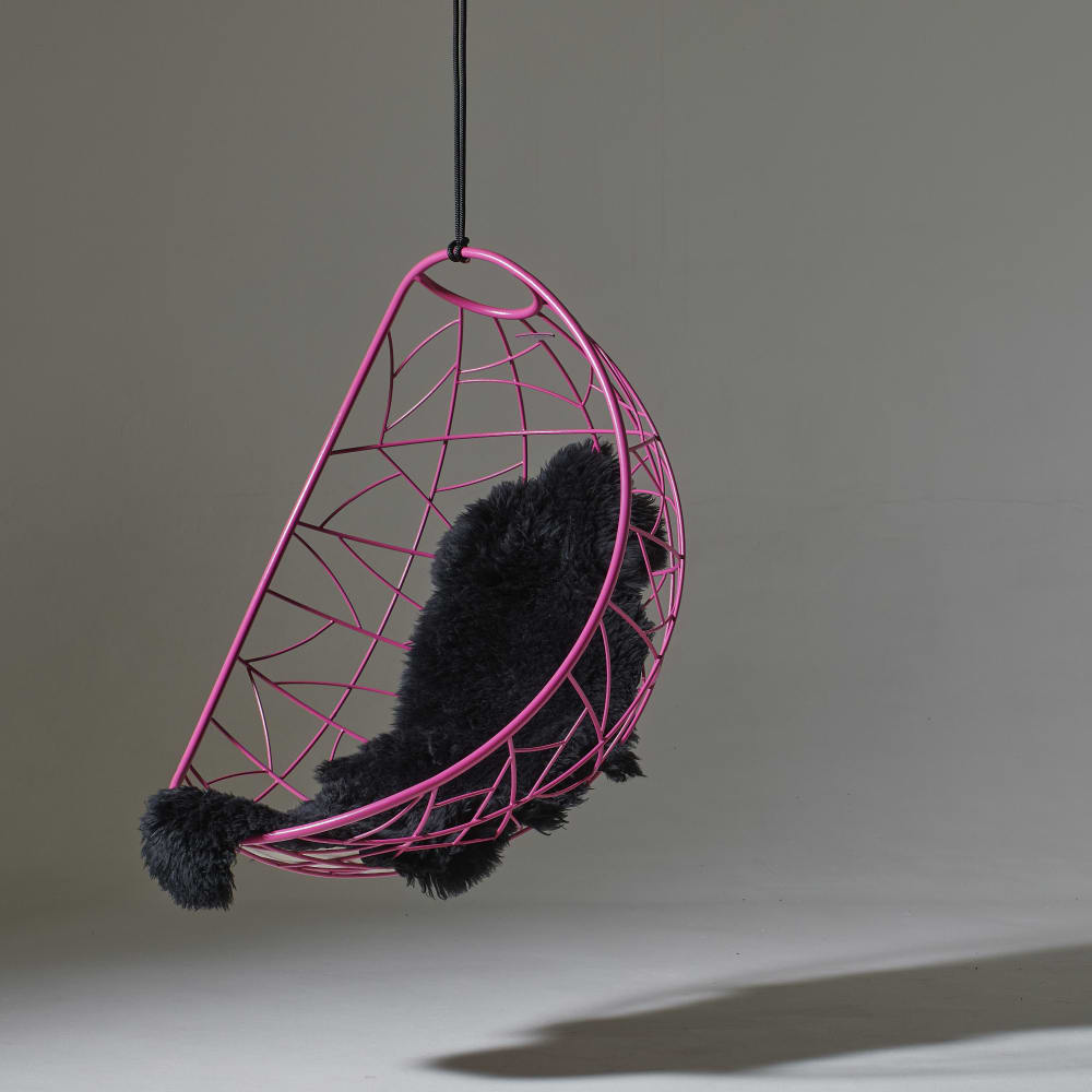 Modern PINK Nest Egg Hanging Swing Chair by Studio Stirling | Wescover ...