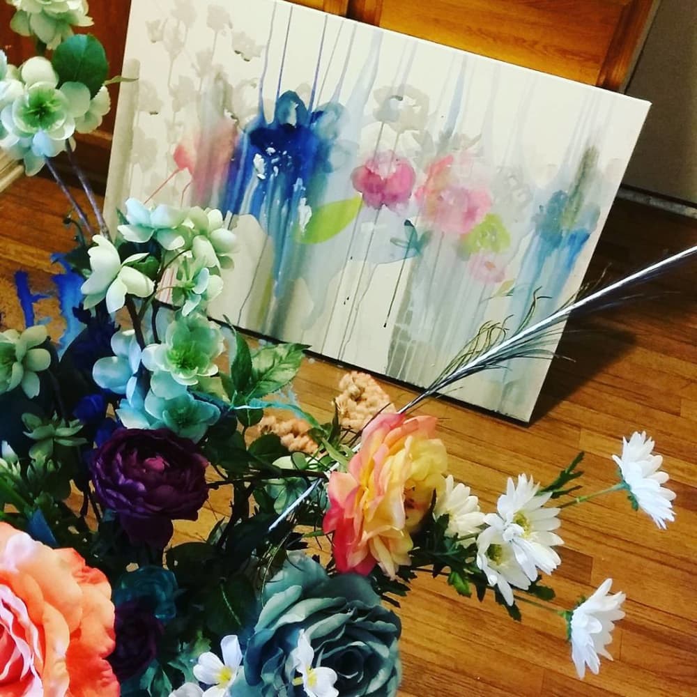 Floral Painting by Colleen Sandland Beatnik at Private Residence - Los ...