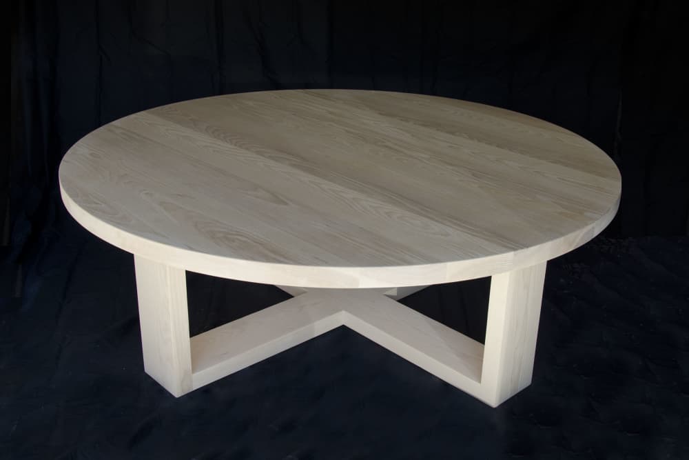 Solid ash wood coffee table by MJY Fabrication | Wescover Tables