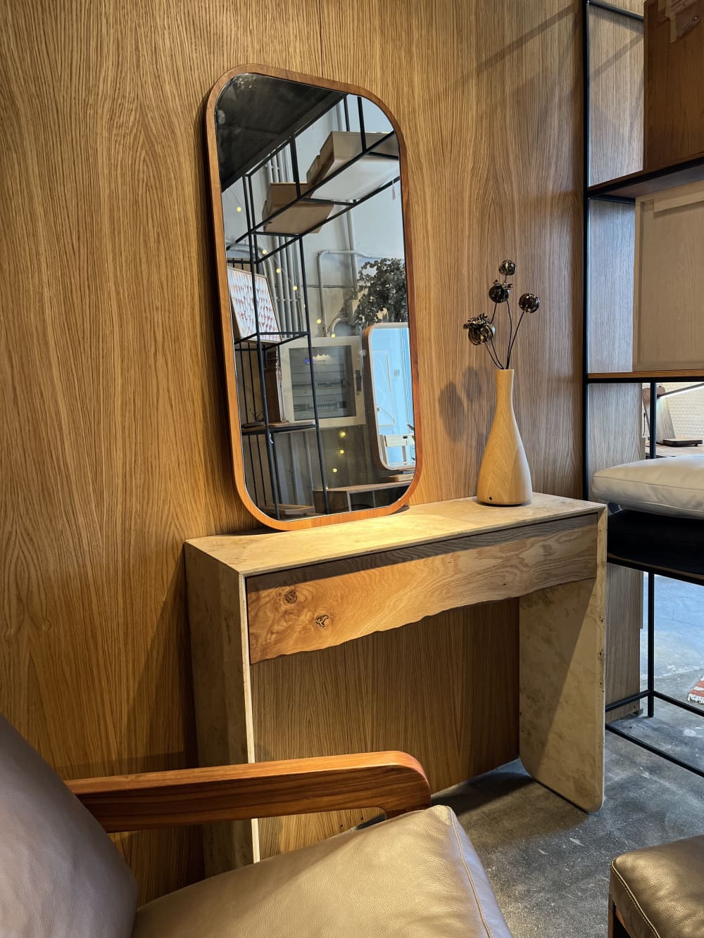 Console Hallway table in solid wood and marble by Manuel Barrera ...