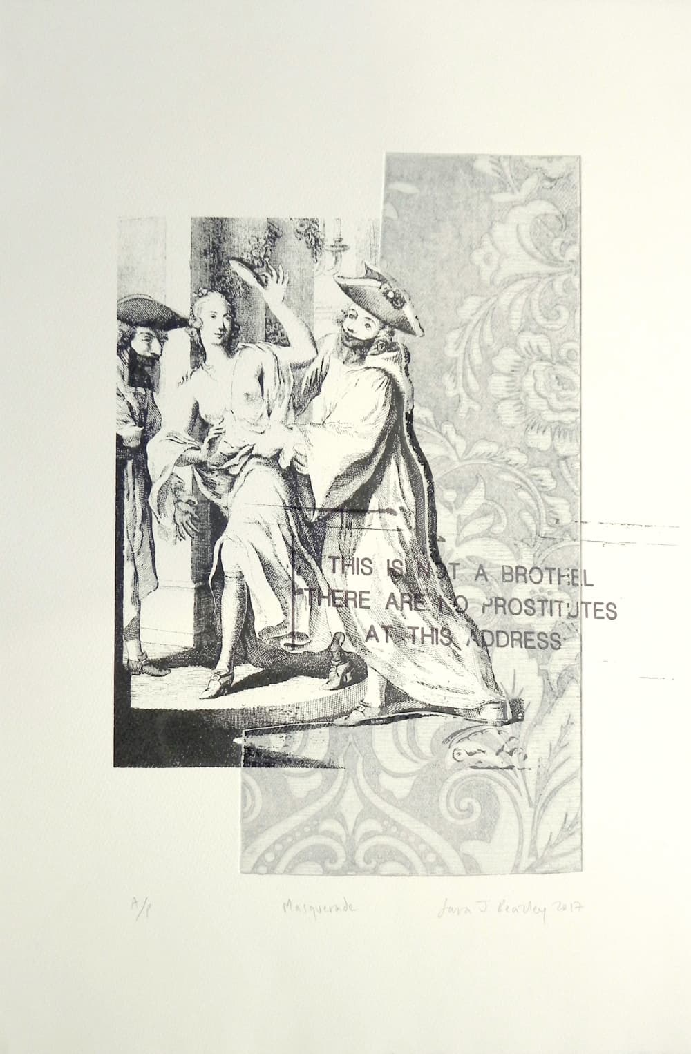 Grey Portrait Masquerade Print from Boudoir series by Sara J Beazley ...