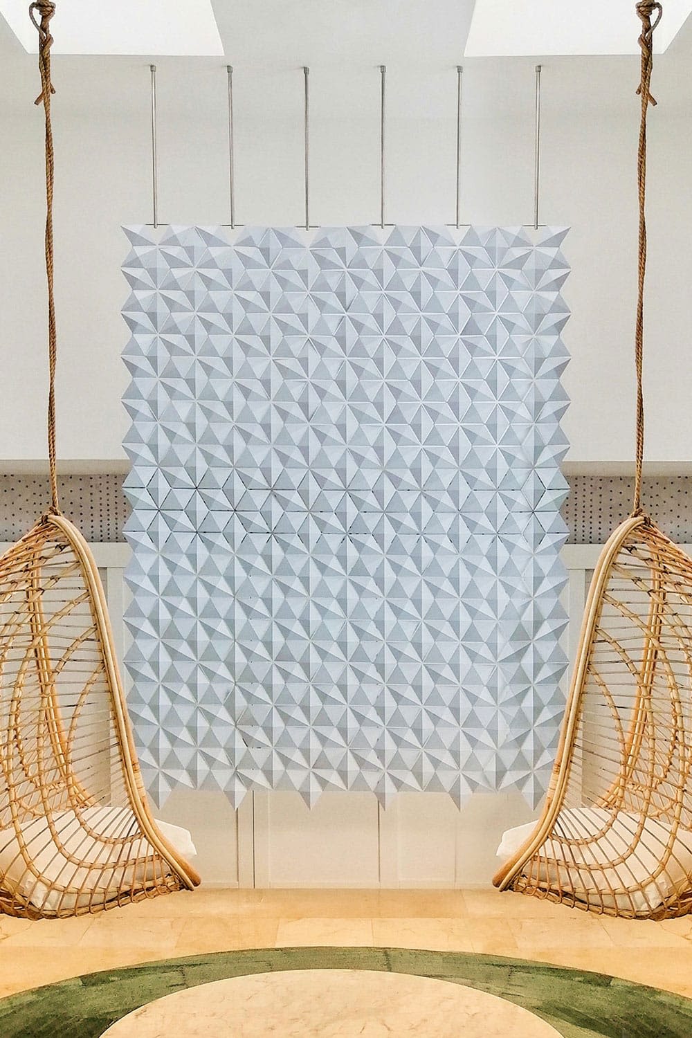 Facet hanging room divider 204 x 265cm by Bloomming, Bas van Leeuwen ...