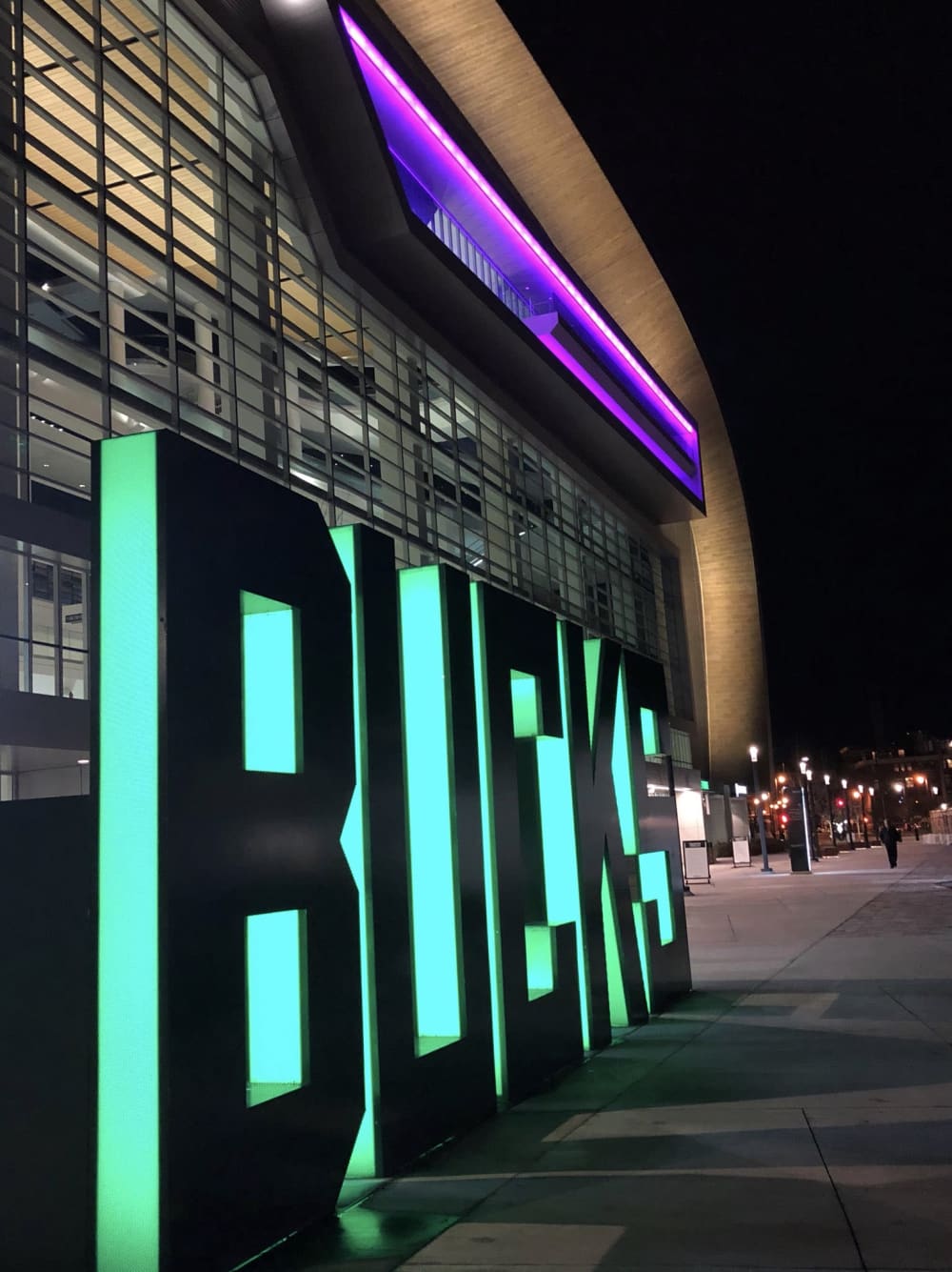 Fiserv Forum by Jones Sign Company | Wescover Signage