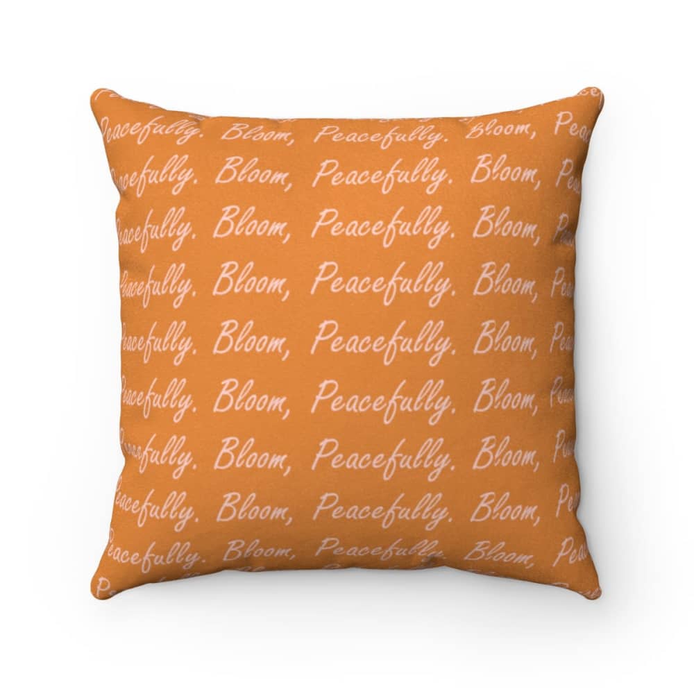"Bloom, Peacefully" Faux Suede Pillow by Peace Peep Designs | Wescover ...