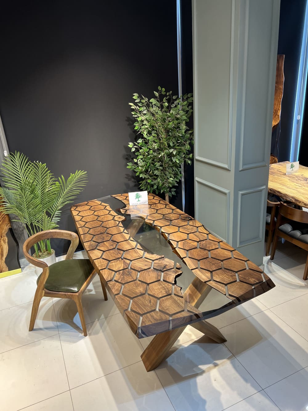 Conference table, Kitchen dining table, Honeycomb Epoxy Tabl by Brave ...