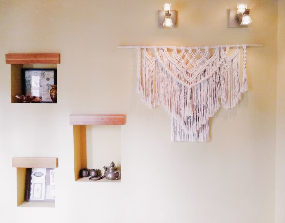 Cream Bohemian Wall Hanging by Q Wollock | Wescover Wall Hangings