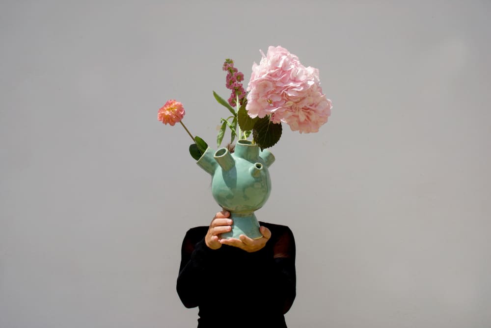 Hydra Vase - Turquoise by niho Ceramics | Wescover Planters & Vases