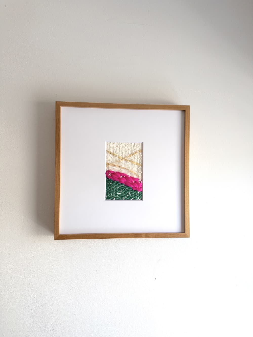 Bright Framed Fiber Art by Sarah Lawrence | Wescover Wall Hangings