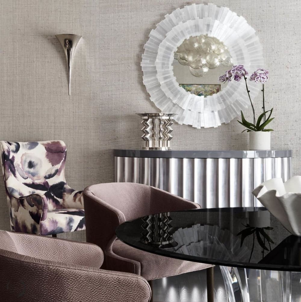 2 tier Selenite mirror by Ron Dier Design | Wescover Decorative Objects