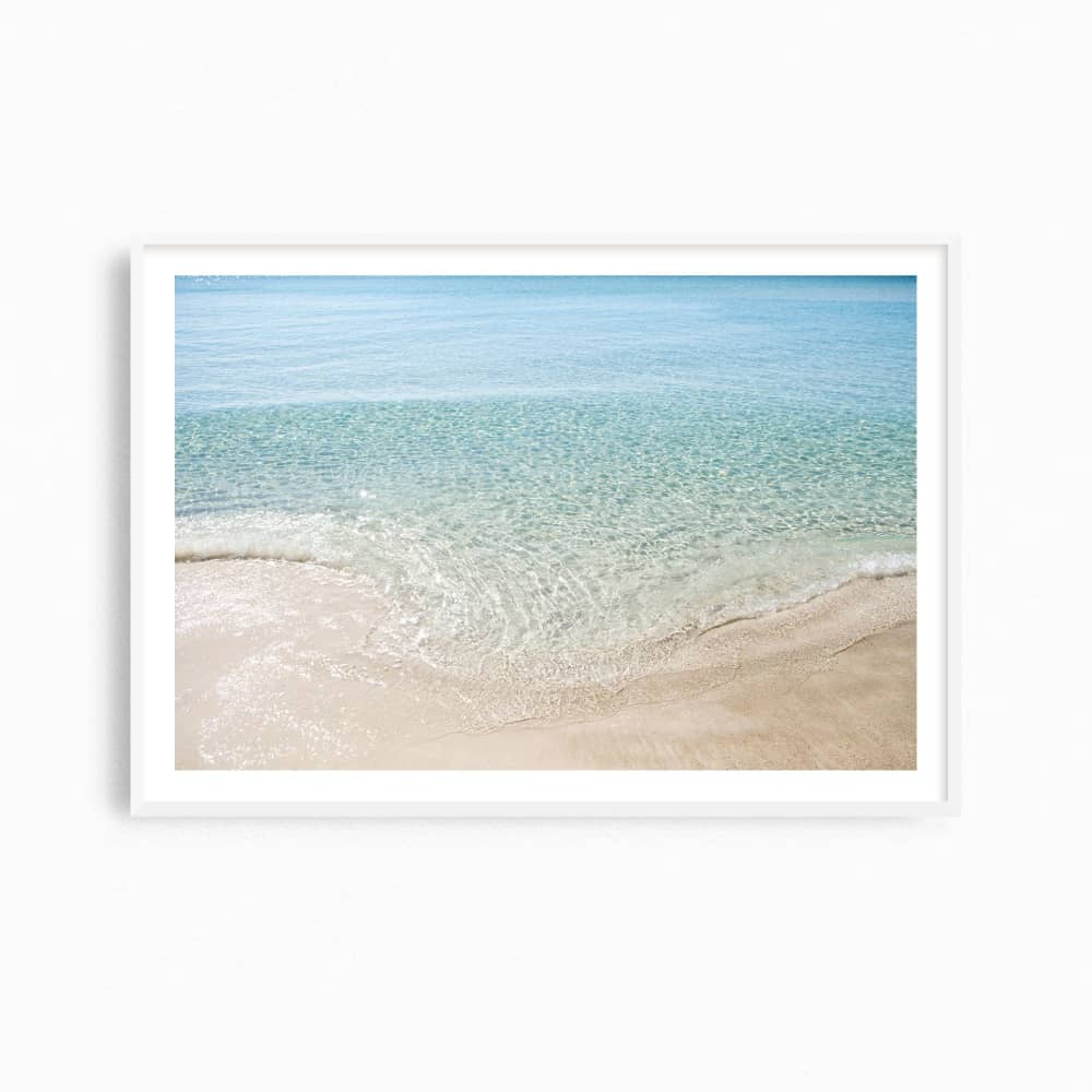 Tropical beach 'Subtle Wave' photograph, coastal wall art by ...