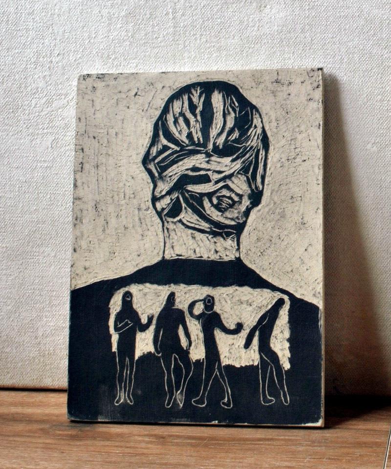 White Ceramic Tile Wall Hanging Tile by ShellyClayspot | Wescover Wall ...