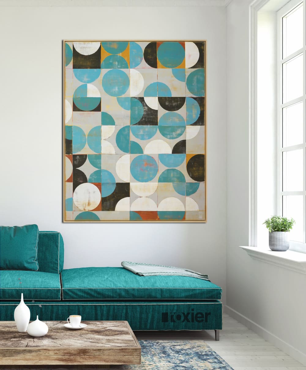 Traffic Square Grey Landscape XL by Ronald Hunter at Roxier Art Gallery ...