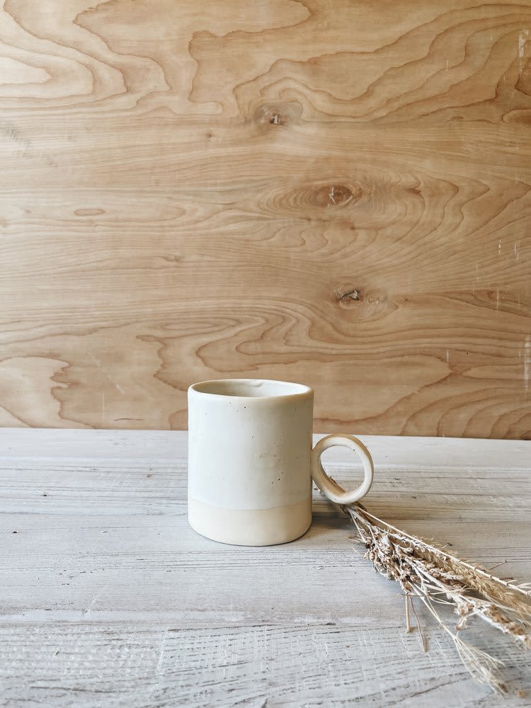 Circle Handle Mug in Oatmeal by Bridget Dorr | Wescover Drinkware