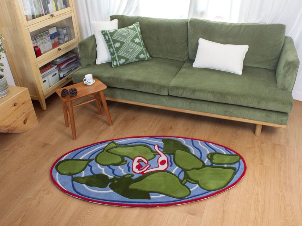 Dog Days Ripples - Tufted Wool Rug by Tuft Love Studio | Wescover Rugs