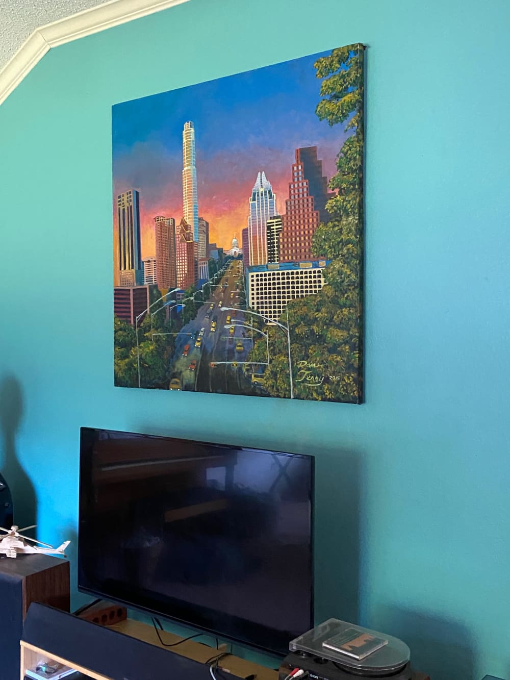 Austin Skyline Sunset by Dan Terry | Wescover Paintings