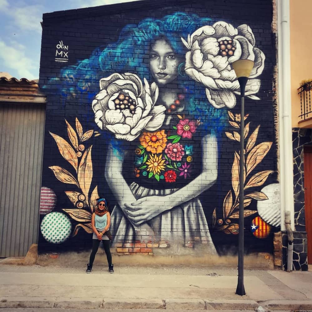 Cataluna Mural by KinMx | Wescover Street Murals
