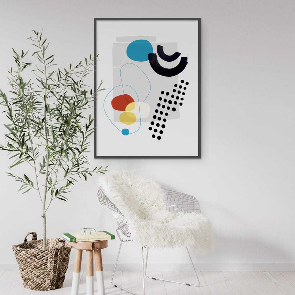 Shape & Hue Series No. 6 Art Print by Michael Grace & Co. | Wescover Prints