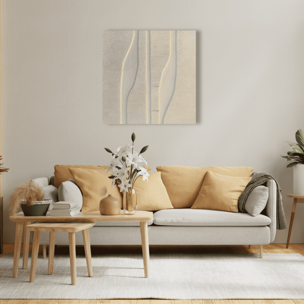 Midcentury Modern Relief Painting by Intuitive Arts Shop | Wescover ...