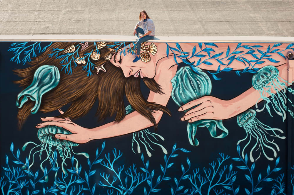 Plastic Jellyfish by Musya Qeburia | Wescover Murals