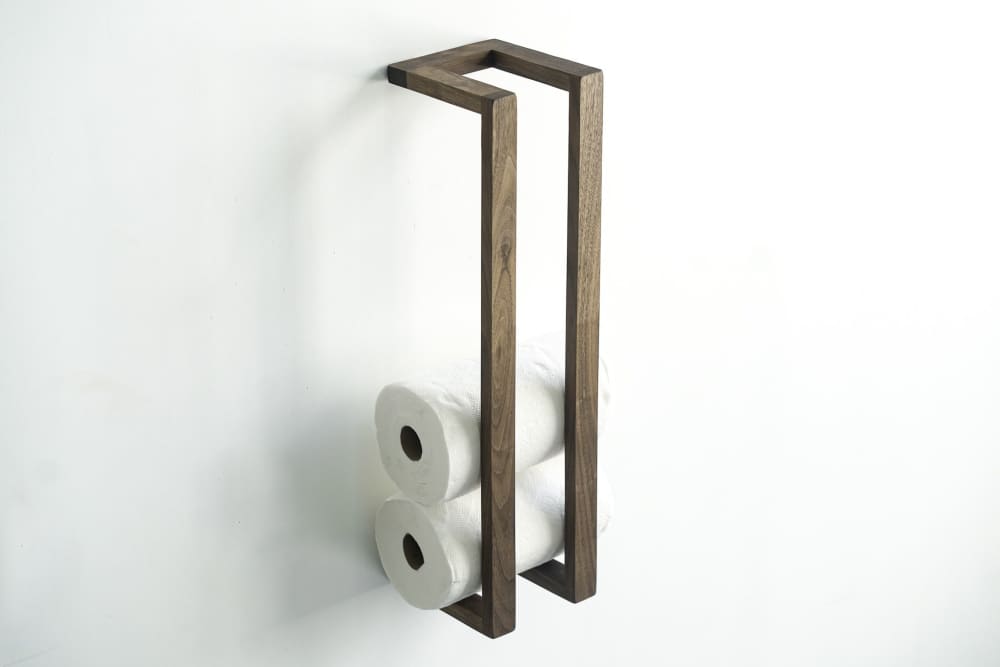 Hardwood Paper Towel Wall Rack Holder by THE IRON ROOTS DESIGNS ...