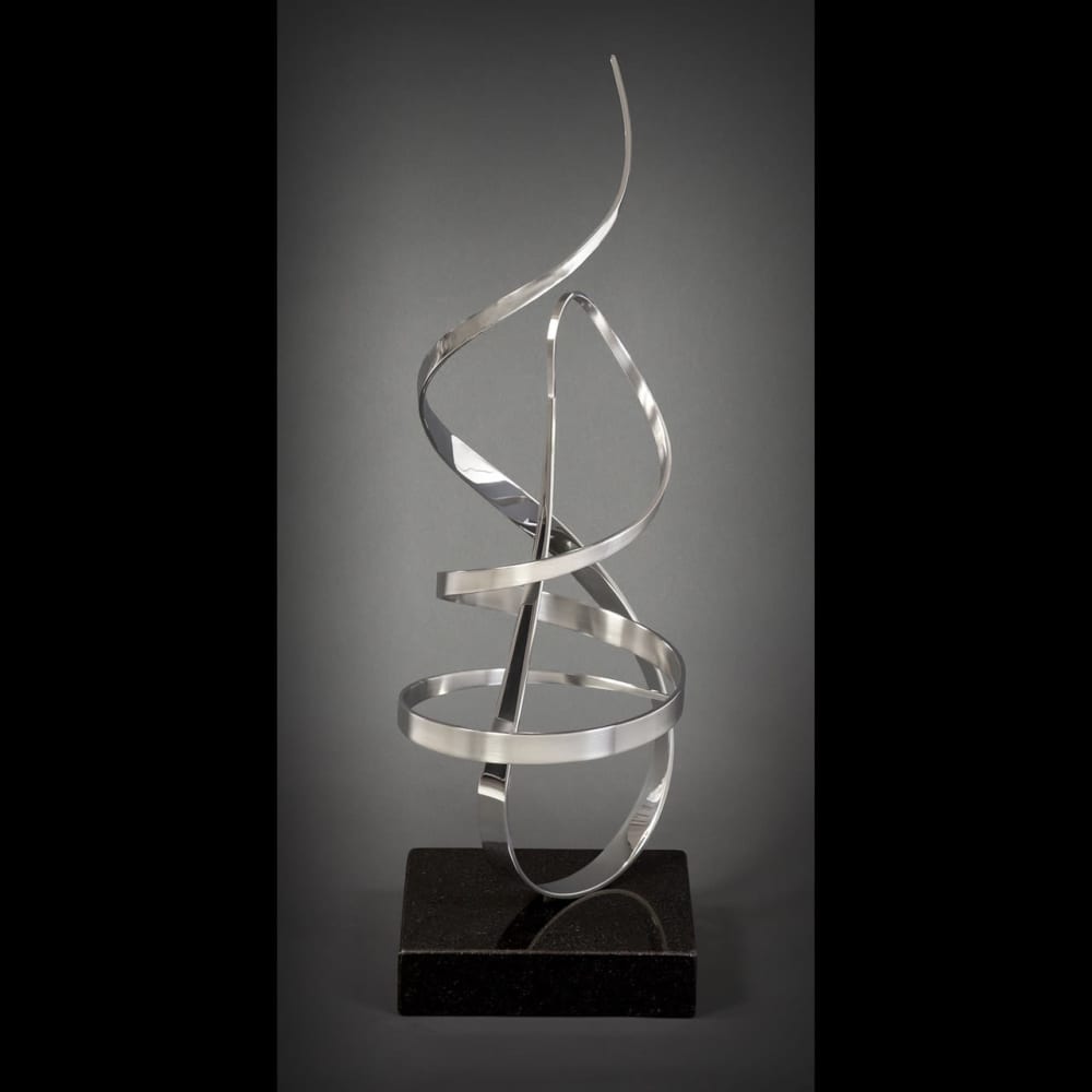 "Spirit 29”H” Polished and Brushed stainless kinetic art by ...