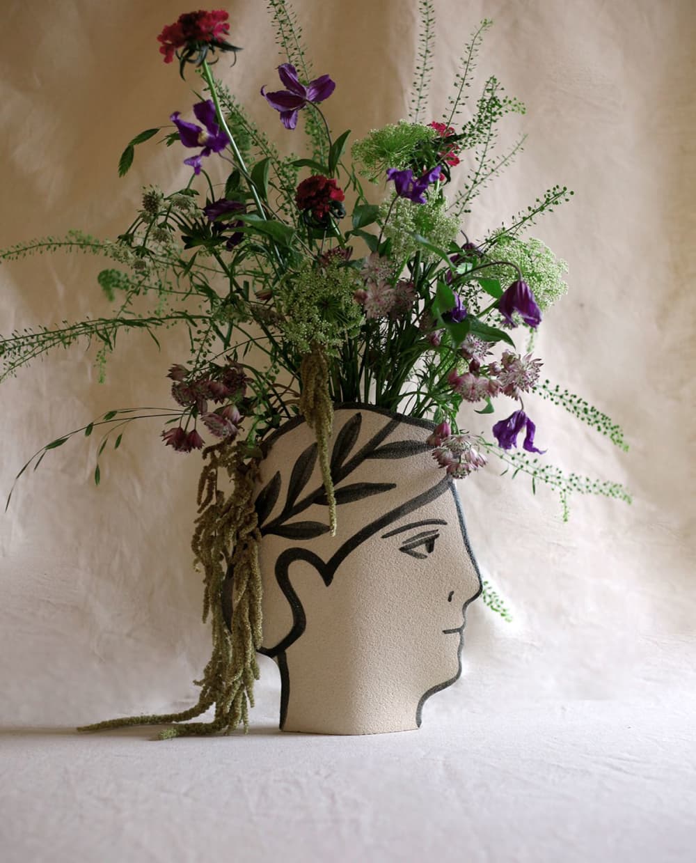 Ceramic Vase 'Artemis - Black’ by INI CERAMIQUE | Wescover Planters & Vases