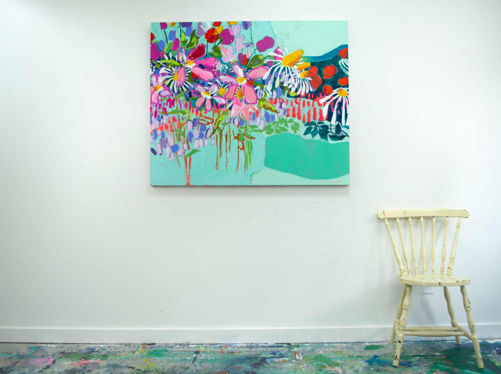 Down by the Pond’s Edge by Claire Desjardins | Wescover Paintings