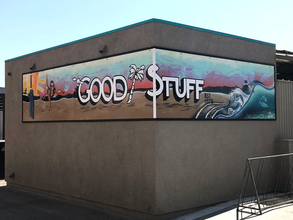 Good Stuff Mural by Elliot at Good Stuff Restaurant, Hermosa Beach ...