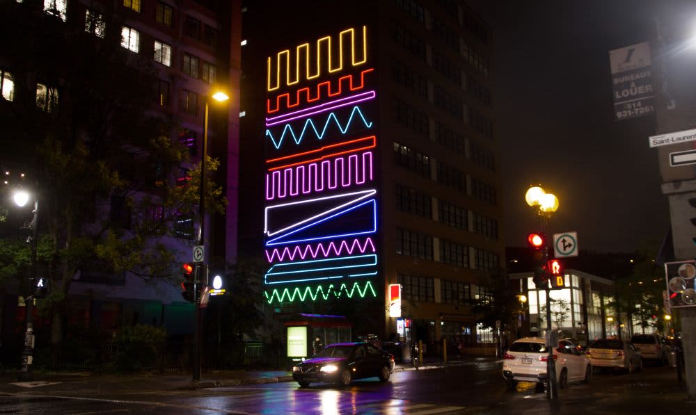 Interactive-Neon-Mural-#4 by Spidertag | Wescover Murals