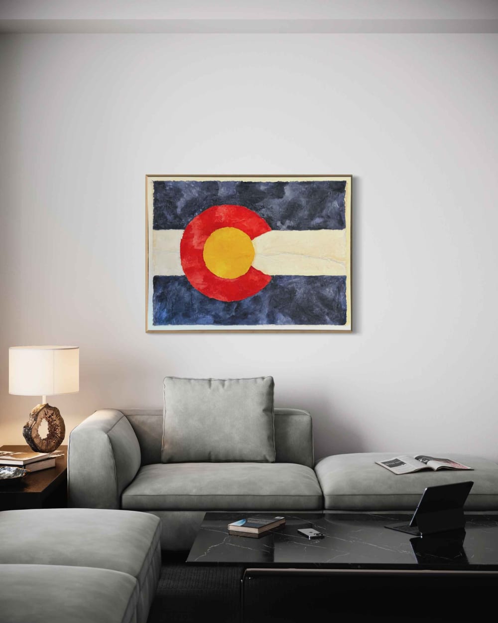 Flags CO F3648 A by Michael Denny Art, LLC | Wescover Paintings