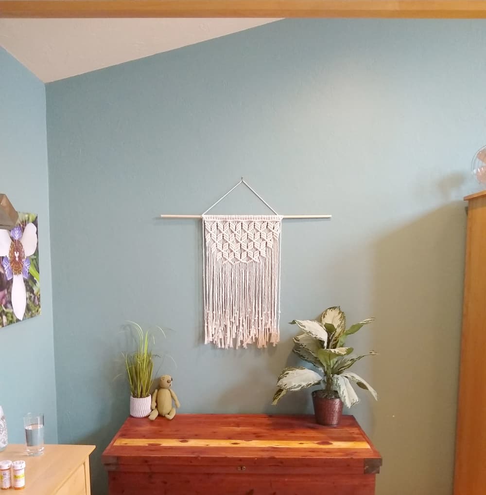 Triple Crosses Macrame Wall Hanging by Q Wollock | Wescover Wall Hangings
