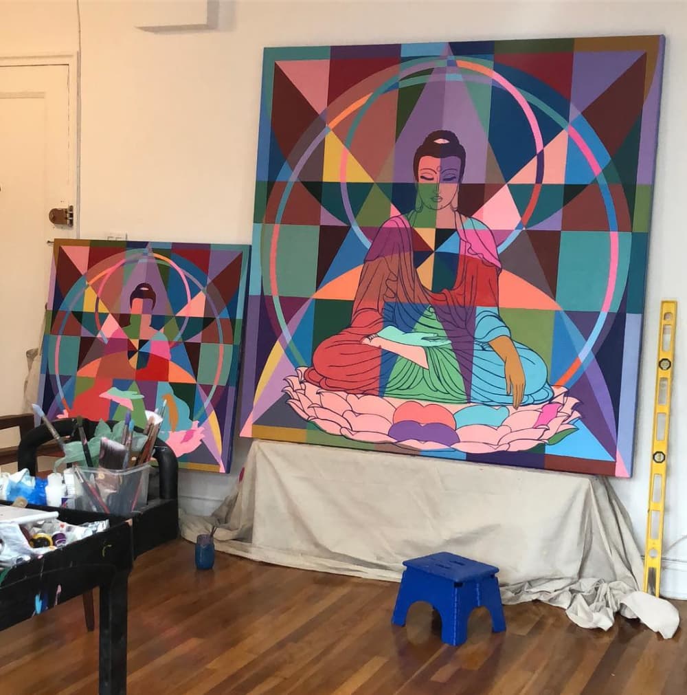 Buddha by C. FInley | Wescover Paintings