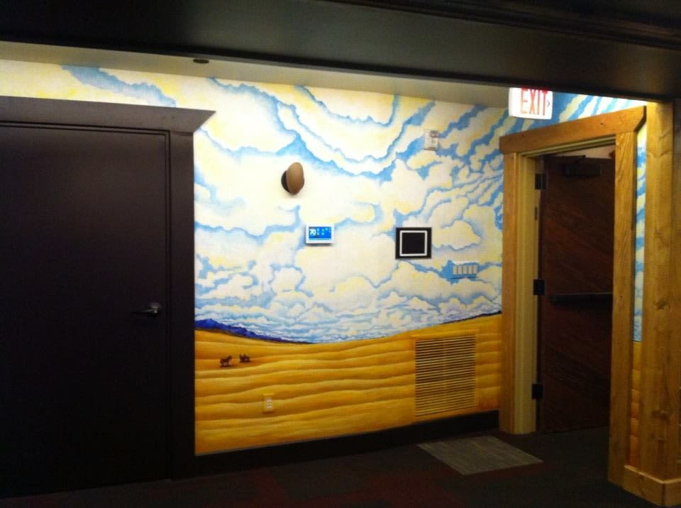 High line Mural by Rachel Kaiser Art at The Celtic Cowboy Pub and ...