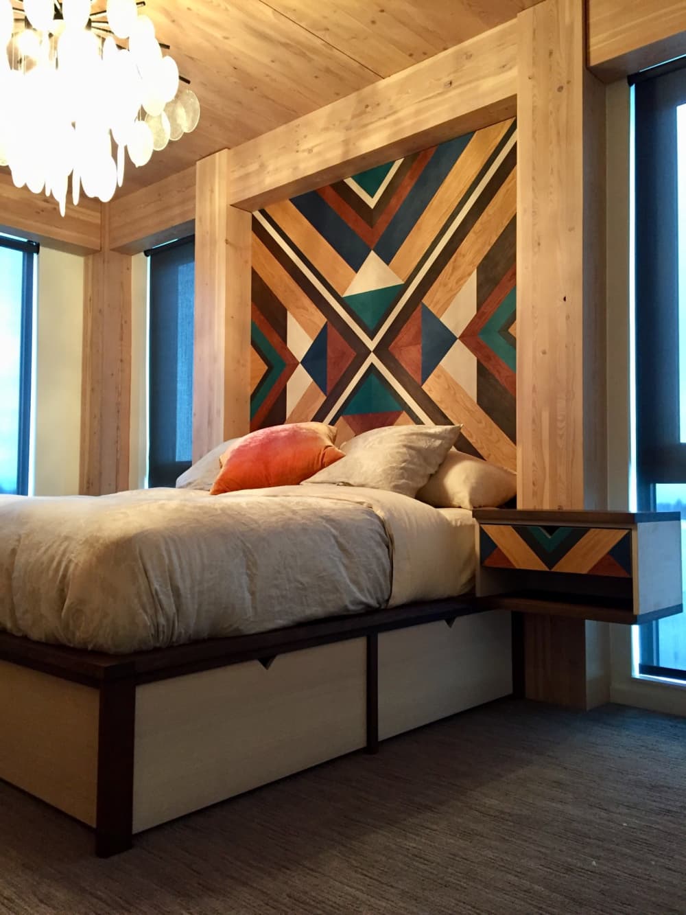 Geometric Platform Bed by Kula Solutions | Wescover Beds & Bedroom