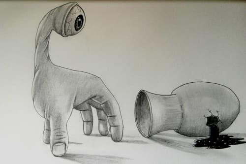 Surreal Sketch Art by Bner | Wescover Drawings