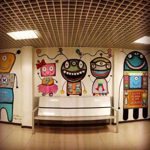 Mural La Paz Children's Hospital, Madrid (a collaboration with Maria ...