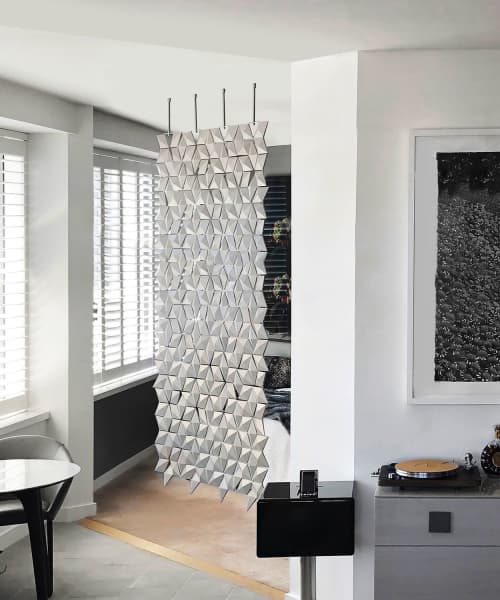 Facet hanging room divider 136 x 246cm by Bloomming, Bas van Leeuwen ...