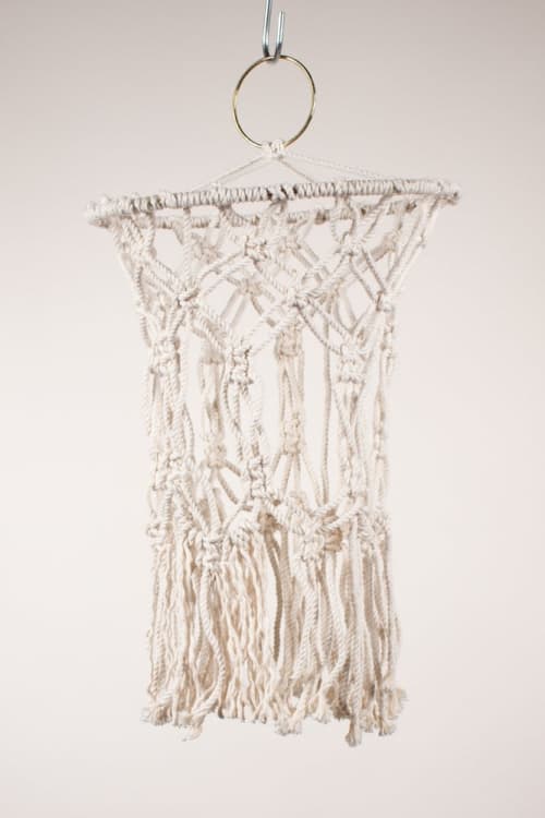 Macramé Lantern by Modern Macramé by Emily Katz | Wescover Wall Hangings