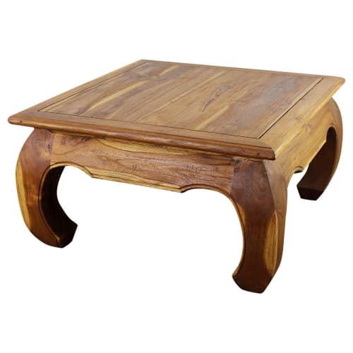Haussmann® Teak Thai Opium Table 29 x 29 x 16 inch High Oak by ...