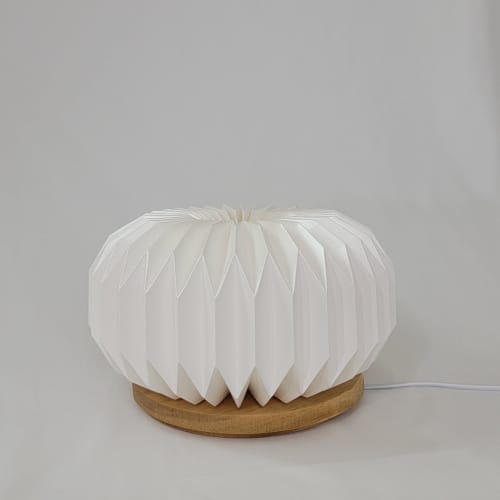 Sphere M - modern origami table lamp, accent desk lamp by Studio Pleat ...