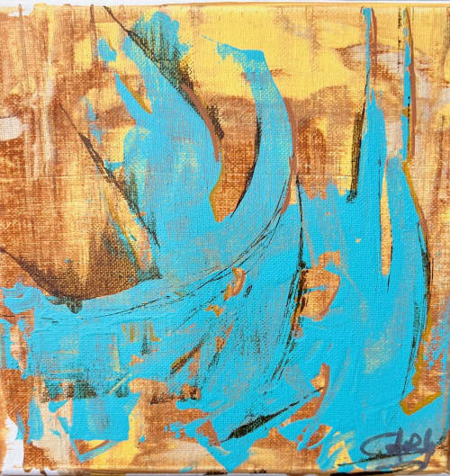 Shadows of a Cat (8"x8") by The Art Of Gary Gore | Wescover Paintings