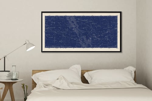 Canvas Constellation Print, Large Canvas Star Map, Sky Star by ...