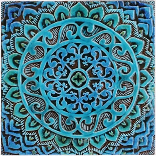 9 Tiles large wall art installation by GVEGA | Wescover Tiles