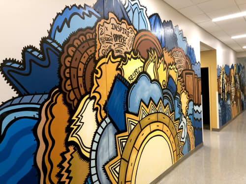 NEUMANN University Mural by Alloyius Mcilwaine Art at Neumann ...
