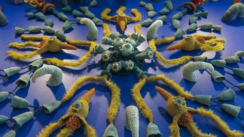 Radiolarian by Kelly Limerick at Facebook APAC HQ, Singapore | Wescover Art