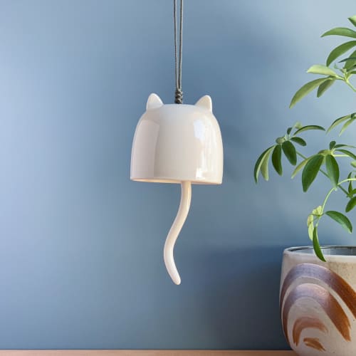 Ceramic Kitty Cat Bell in Porcelain by Jennifer Fujimoto | Wescover ...