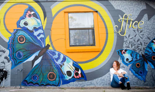 Butterfly Mural Painted for First City Art Center-Pensacola, Florida by ...