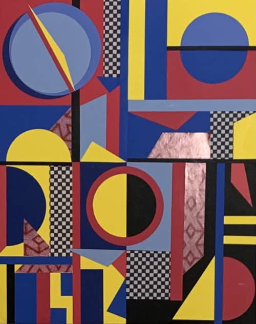 Primary Bauhaus – Abstract Collage Art by Bent Street Collage Art ...