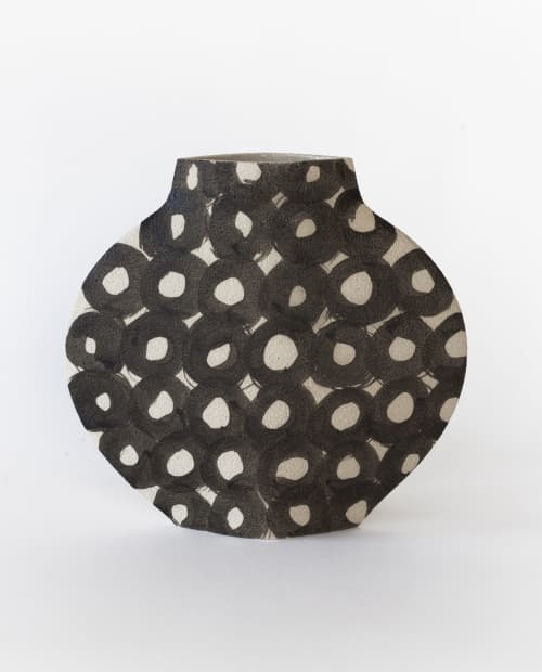Ceramic Vase ‘Rounds Pattern’ by INI CERAMIQUE | Wescover Planters & Vases