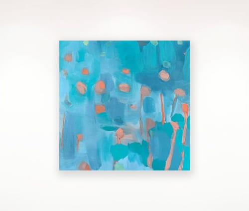 Wading Series, Abstract Landscape by Angela Warren | Wescover Paintings